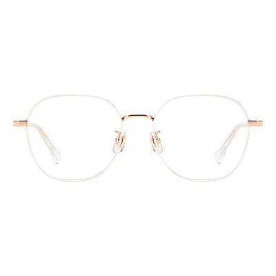 【李兰迪同款】宝丽来近视眼镜框女款金属框新款可配高度0090