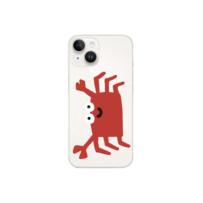 韩国ins风卡通可爱螃蟹透明软壳