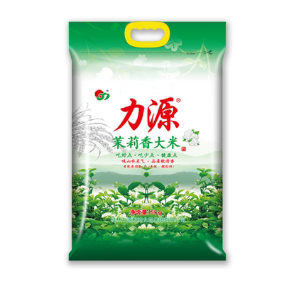 力源大米 长粒猫牙米新米炒饭 茉莉香大米5kg 厂家直销10斤家庭装