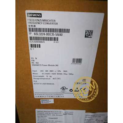 议价新品6SL3224-0BE35-5AA0 5UA0西门子G120变频器6SL32240BE355