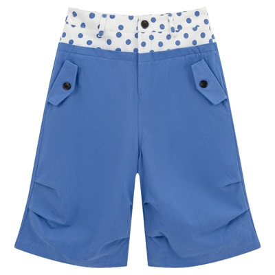 riverstone plus 假腰头波点翅膀印花工装裤女纯色百搭宽松休闲裤