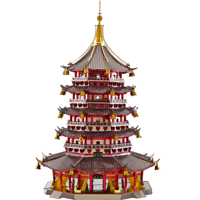 手工建筑模型拼酷益智金属拼装