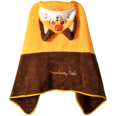 草莓大福兔子狐狸情侣保暖毛毯