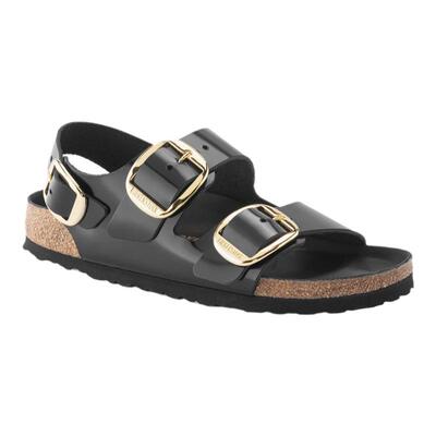 BIRKENSTOCK勃肯漆皮系踝凉鞋