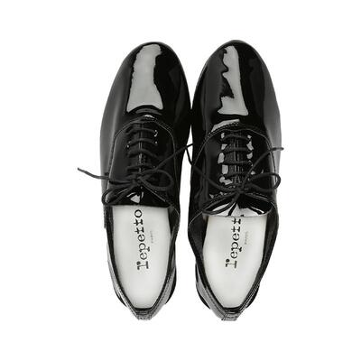 REPETTO黑色包头牛津鞋通勤