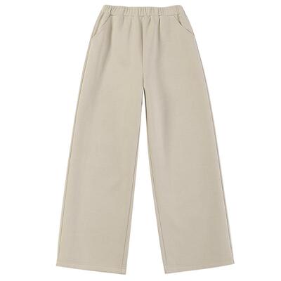 哈齿加绒直筒裤子