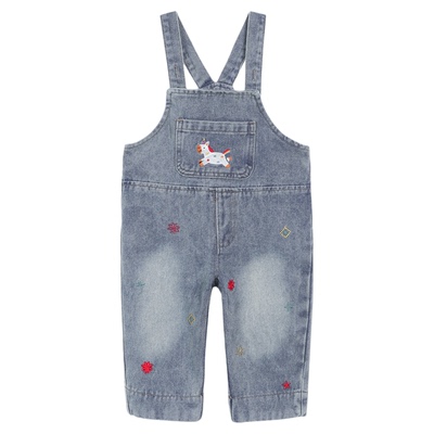 小O爸男婴童 宝宝背带裤牛仔2026新款一岁婴儿洋气可爱小马春装