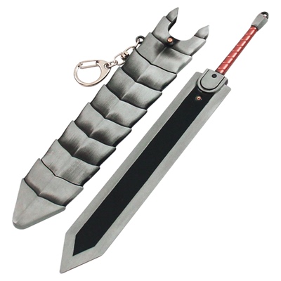 22CM剑风周边弹动版格斯斩龙剑烙印勇士嘎子重剑金属武器模型摆件