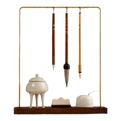 齐云文承笔挂毛笔架新中式