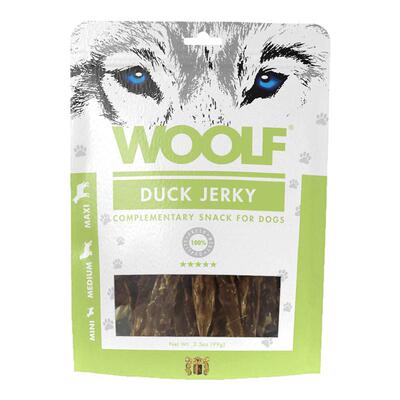 （年货特价）WOOLF伍尔夫原切功能鸭胸肉干狗狗零食训练奖励零食