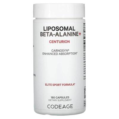 Codeage,脂质体 β-丙氨酸+，Centurion、CarnoSyn，加强吸收，53