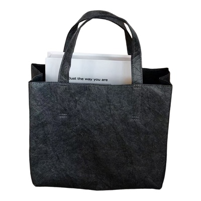 日系简约杜邦纸可水洗手提包