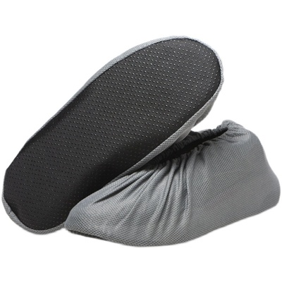 网布透气鞋套防滑布可清洗黑色