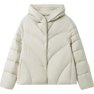 【播奥莱】播短款蓬松连帽领羽绒服女冬休闲宽松面包服DDR4RD5140