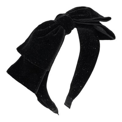 弗弗西FFX【星夜】蝴蝶结发箍女款黑色高颅顶头箍高级感秋冬头饰