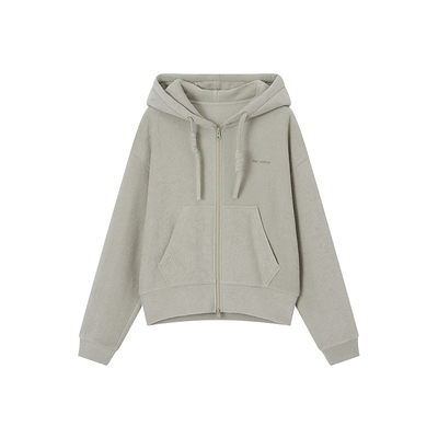 indicia标记2026春季新款温柔米绿色松弛感舒适连帽外套L2A6WT041