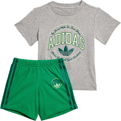 阿迪达斯婴童短袖短裤套装