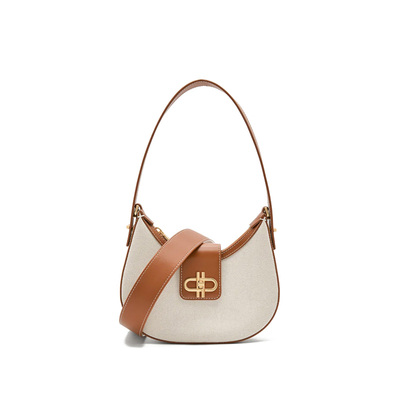 PEDRO月亮包拼接腋下包