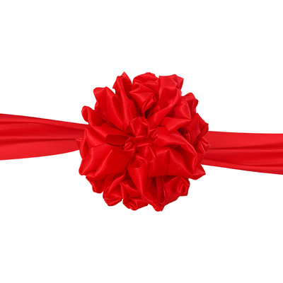 一世缘大红花球大红花绸布