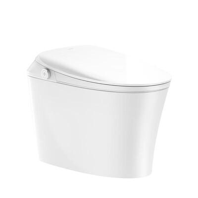 九牧卫浴智能马桶全自动无水压限制抗菌脚感翻盖智能坐便器ZS490P