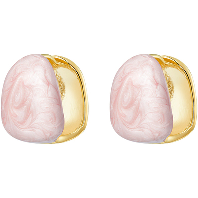 ZEGL甜美风珐琅耳环女