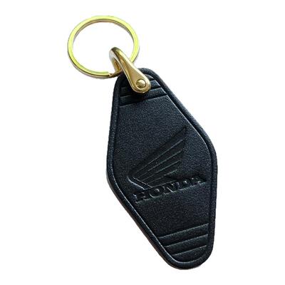 适用本田摩托车钥匙扣真皮挂件