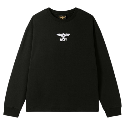 【暗夜流光】BOYLONDON秋季情侣纯棉卫衣光变翅膀印花上衣N03912