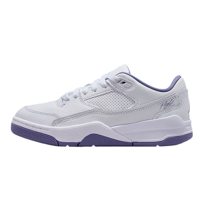 nike耐克女鞋JORDAN FLIGHT COURT白紫大童运动篮球鞋HF3333-115