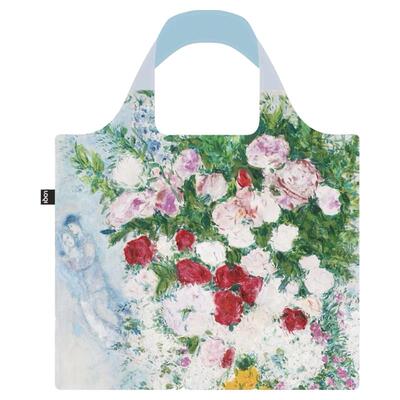 loqi德基联名花卉名画折叠购物袋