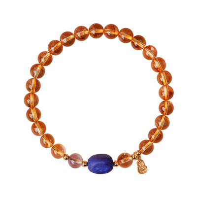 山川心语天然水晶招财手串女款