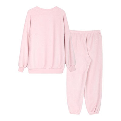 芬狄诗虎头生肖印花睡衣男女款秋冬舒适珊瑚绒家居服套装FL00267