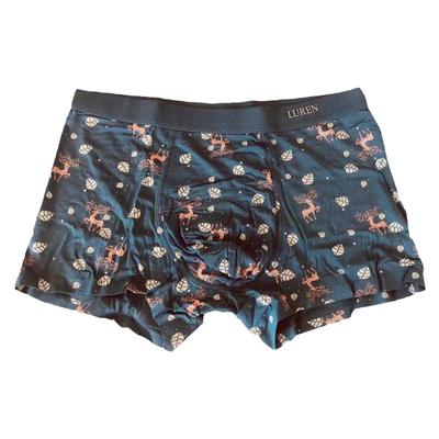 鹿人男士平角内裤舒适丝滑不紧绷