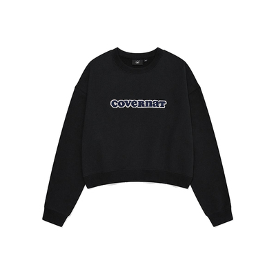 COVERNAT韩系女款宽松套头卫衣