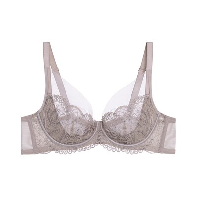 爱慕罗马秘境内衣女夏季薄款性感蕾丝大胸显小软钢圈文胸AM13B471