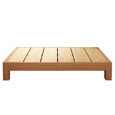 全实木极简无床头小户型1.0/1.2/1.35现代简约家用榻榻米单人床架