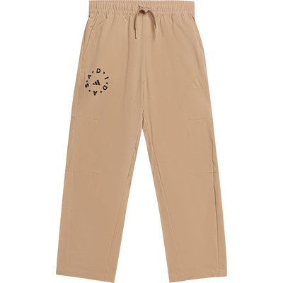 Adidas/阿迪达斯正品2025夏季小童透气运动日常梭织休闲裤JL7565