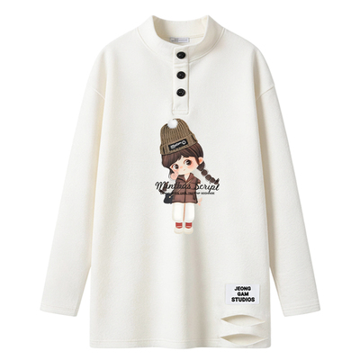 配鲨鱼裤的遮屁股独特漂亮上衣女