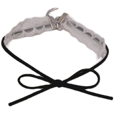 choker仙女白色蕾丝双层项圈包邮