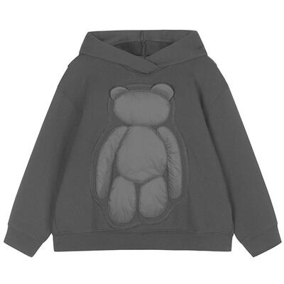 江南布衣童装宽松套头卫衣立体小熊秋冬男女童儿童上衣jnbybyjnby