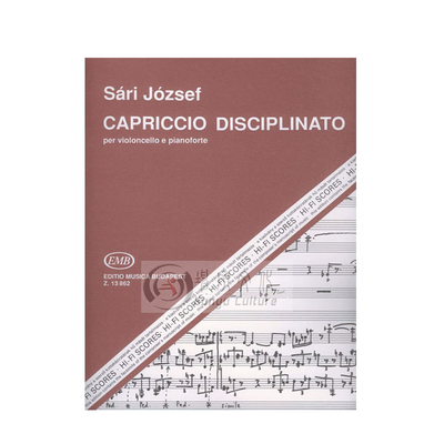 约瑟夫 沙里 纪律性随想曲 大提琴和钢琴 布达佩斯原版乐谱书 Capriccio disciplinato Violoncello and Piano Z 13862