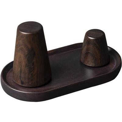 容山堂黑檀木晾壶架实木盖置