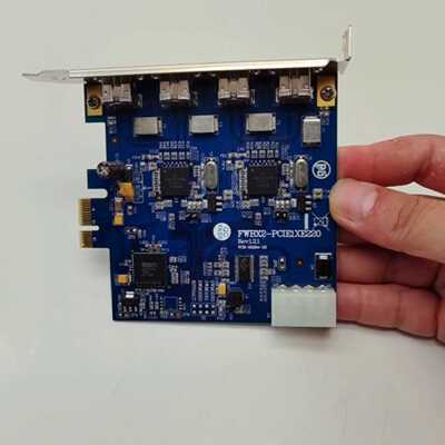 询台湾IOI FWBX2-PCIE1XE220图像采集卡，4路