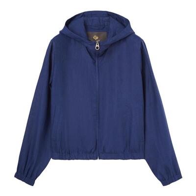 LoroPiana/诺悠翩雅男士针织衫经典芦荟亚麻休闲连帽新款夹克