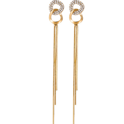 流苏耳环独特爆款纯银高级感轻奢