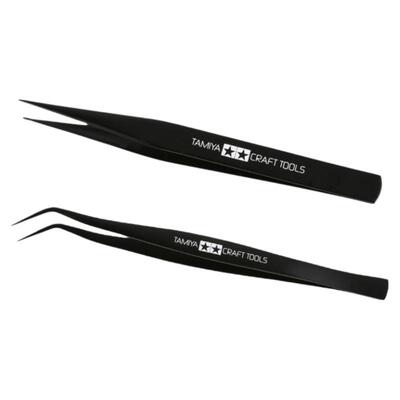 田宫模型尖头直头弯嘴镊子