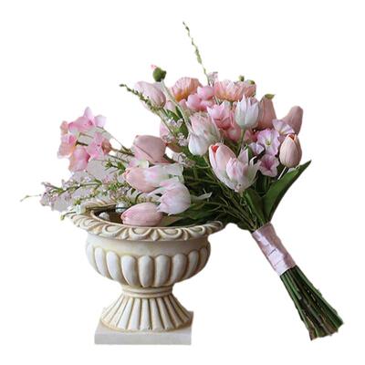 仿真花波斯菊手捧花拍摄道具户外