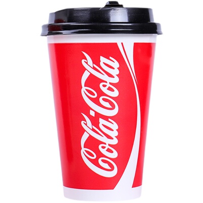 可乐杯一次性加厚带盖商用1000只