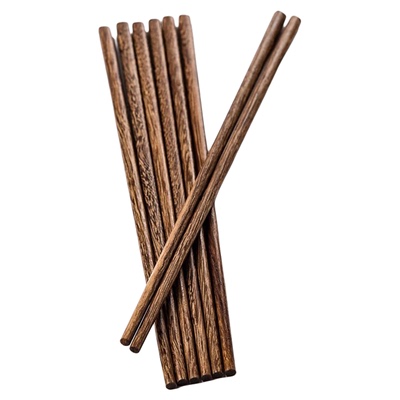 日式风纯色木质防滑筷子