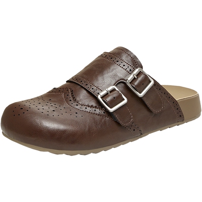 天美意复古厚底勃肯包头半拖鞋女外穿休闲凉拖2026夏新款BN081BH6