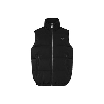 PHILIPP PLEIN 男士经典徽标立领厚背心马甲